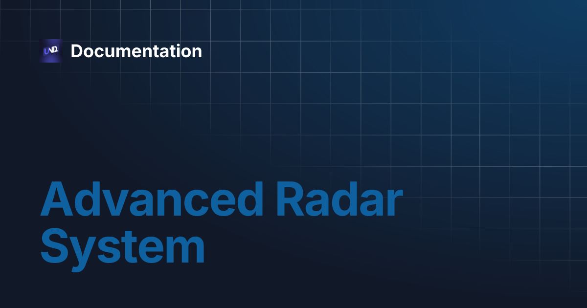 Advanced Radar System | Documentation