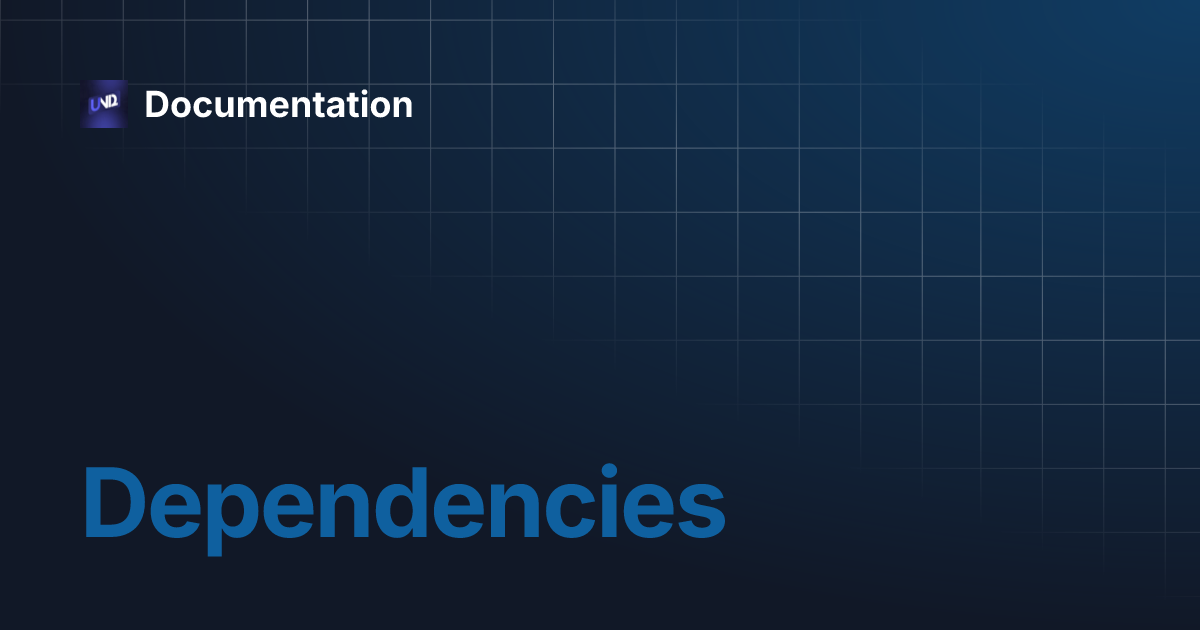 Dependencies | Documentation