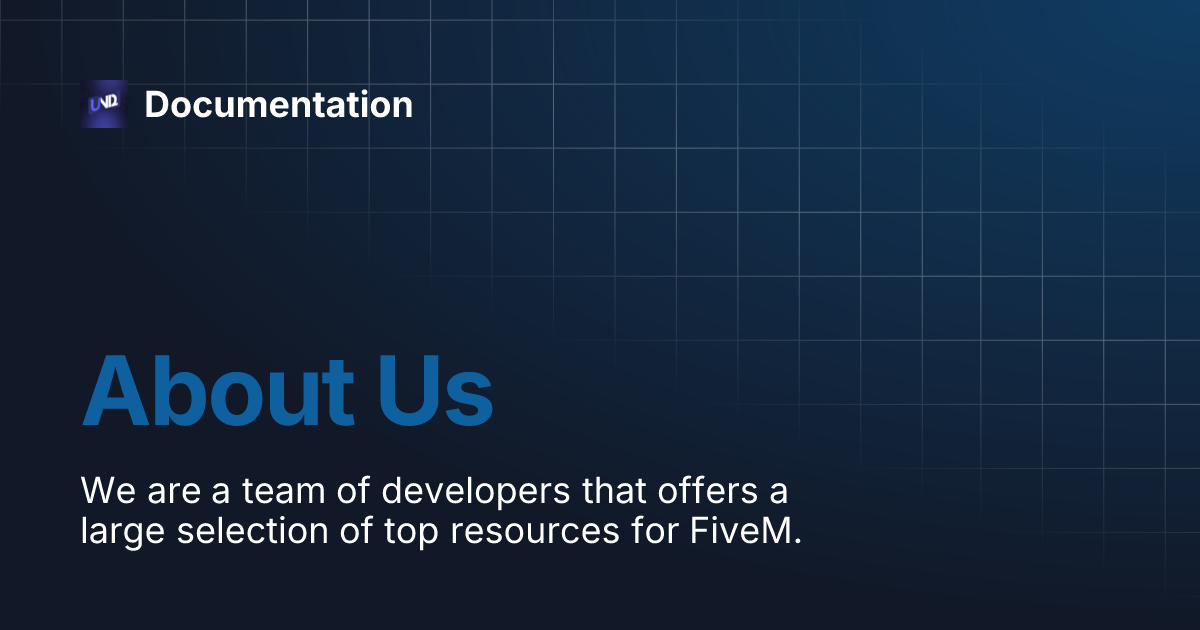 About Us | Documentation