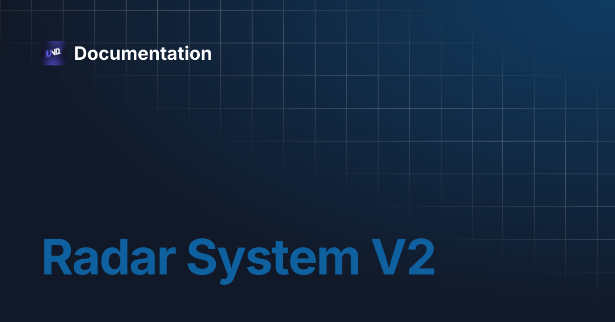 Radar System V2 | Documentation