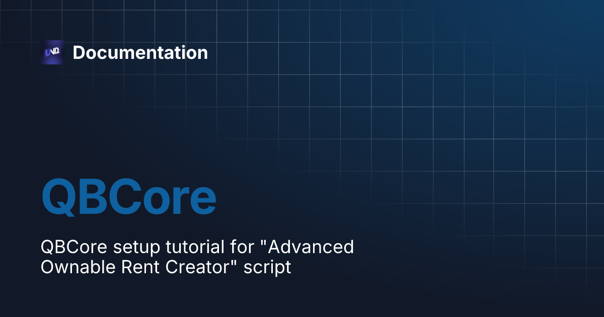 QBCore | Documentation