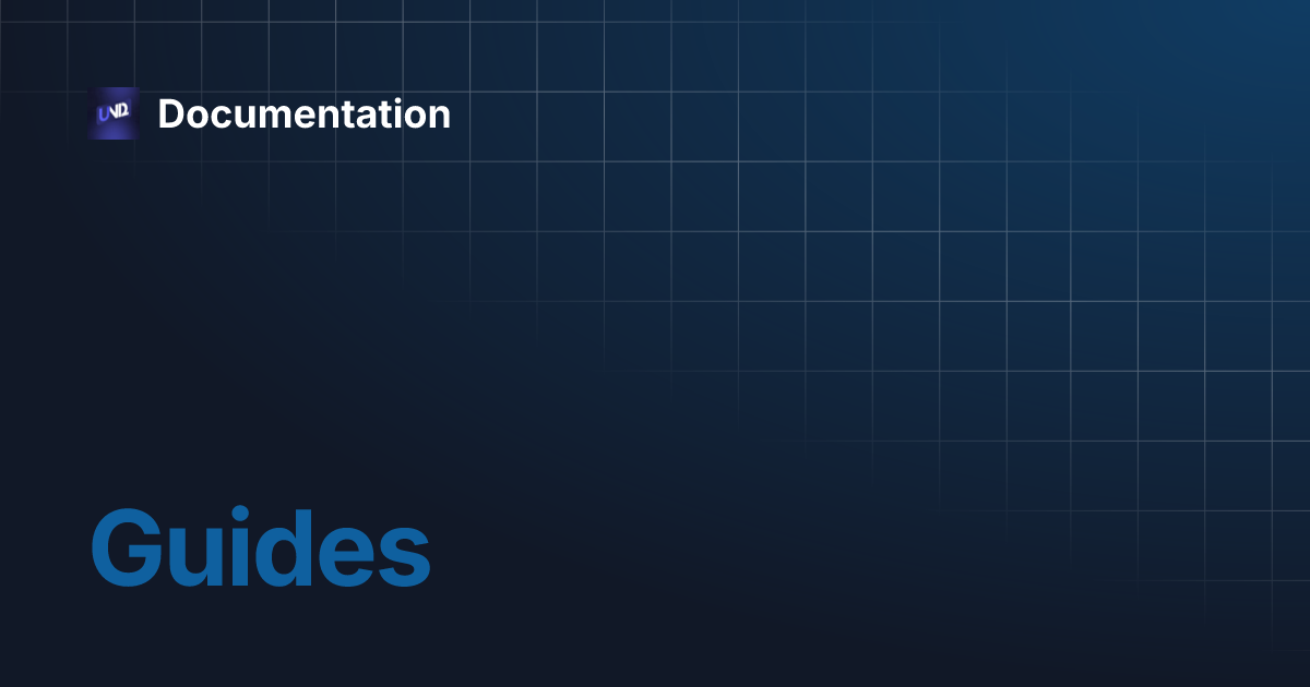 Guides | Documentation